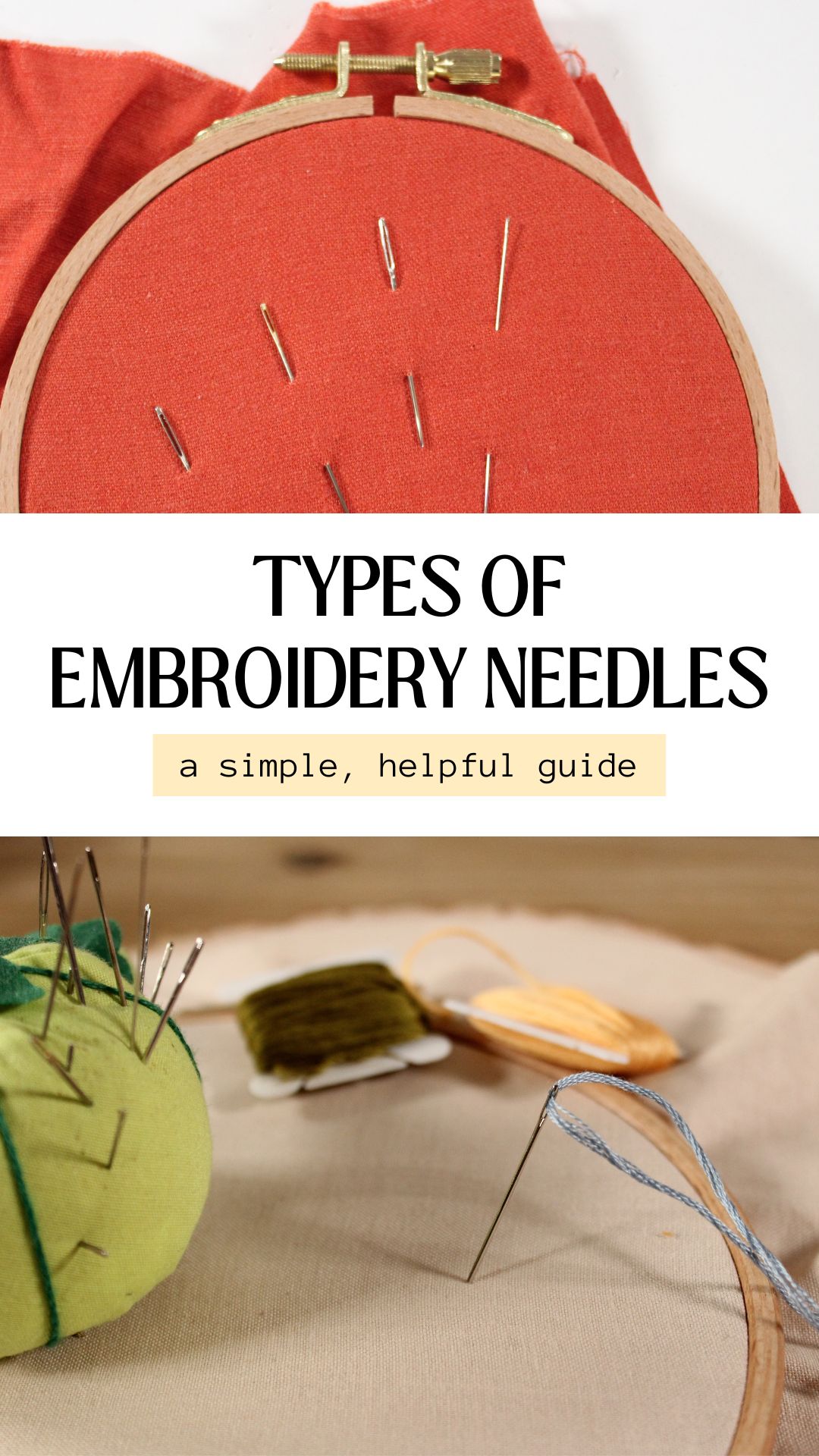 Embroidery Needles 101: Different Types and How to Use Them