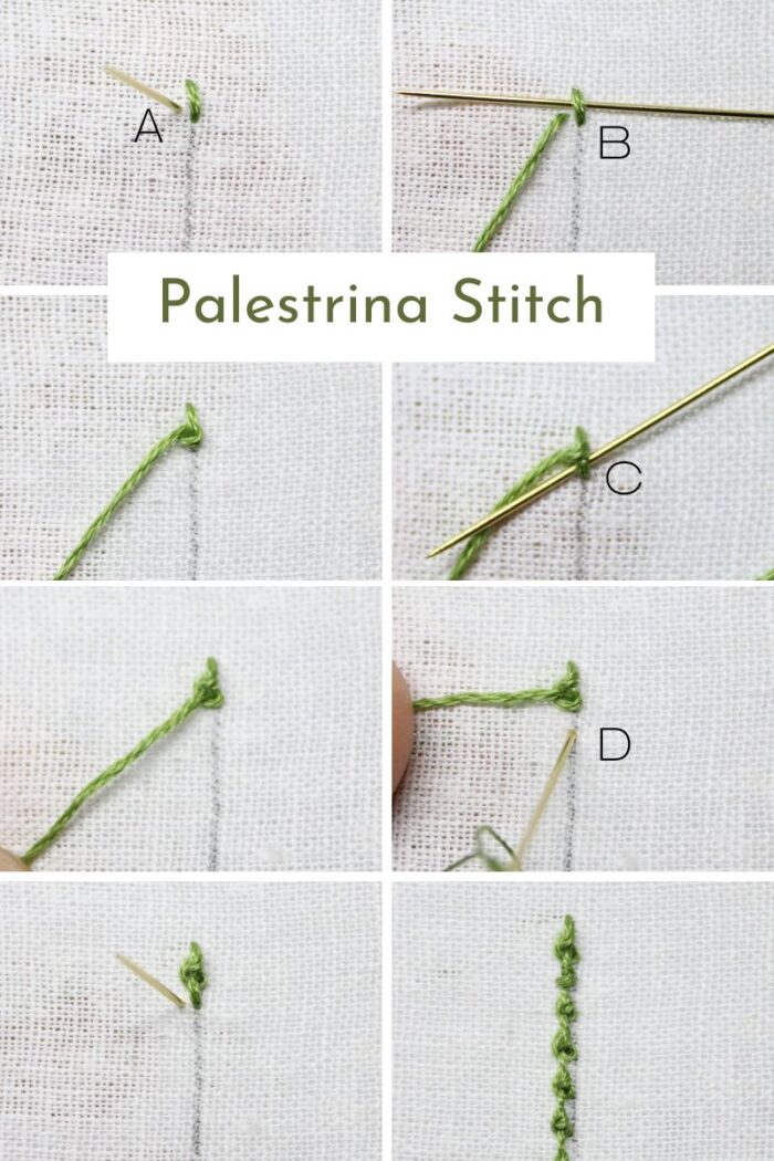How to Do The Palestrina Stitch in Embroidery