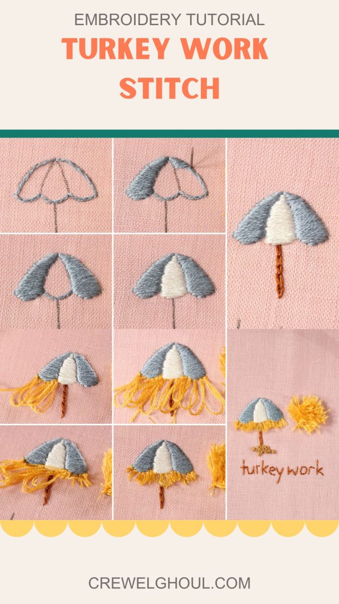 Turkey Work Stitch Tutorial