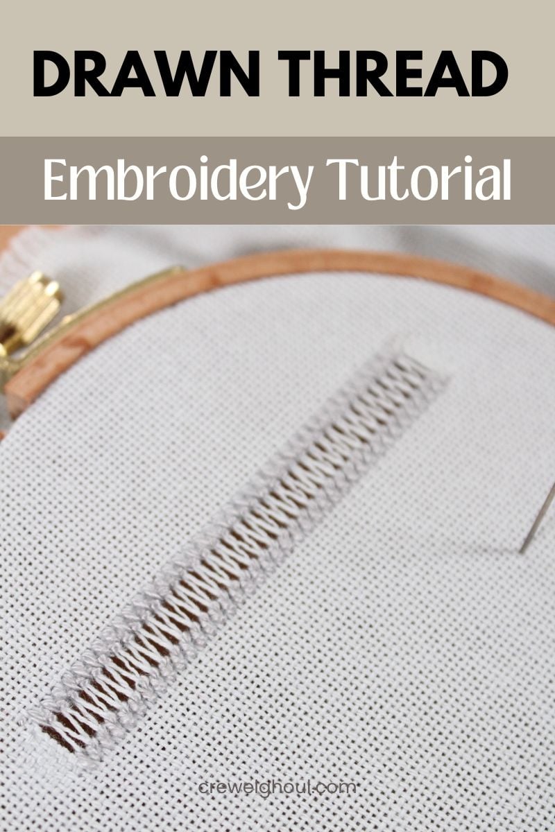Learn The Basics Of Drawn Thread Embroidery