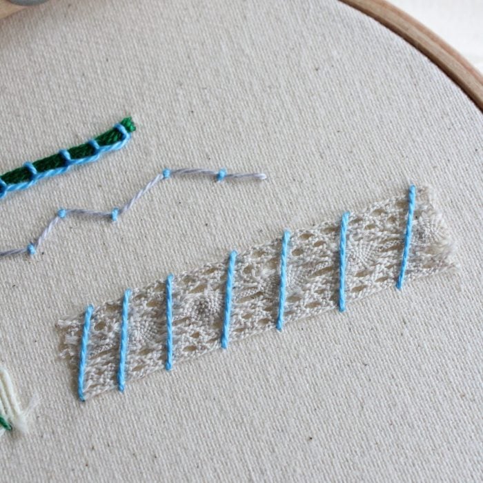 6 Fun Couching Stitches of Embroidery