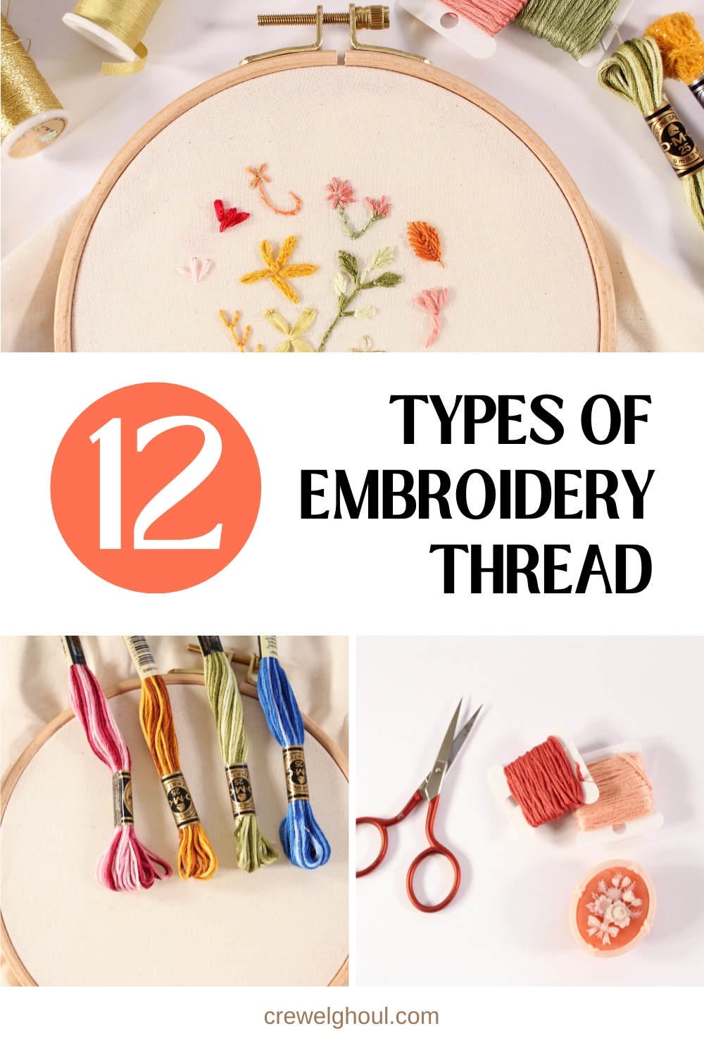 Types of Hand Embroidery Threads & Choosing What To Use