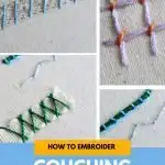 6 Fun Couching Stitches of Embroidery - Crewel Ghoul