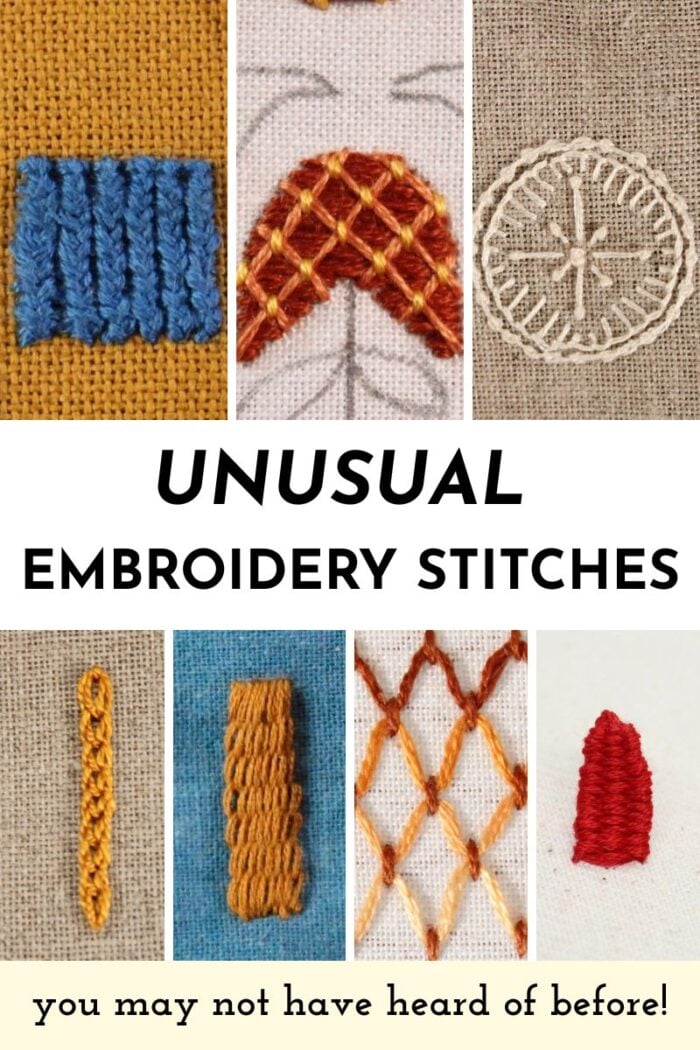 Unusual Embroidery Stitches You've Probably Never Heard Of