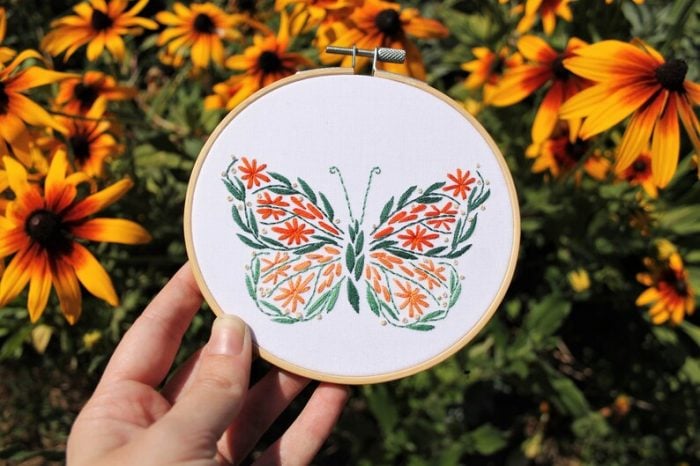 9 Beautiful Butterfly Embroidery Patterns (+ 2 Free Designs!)