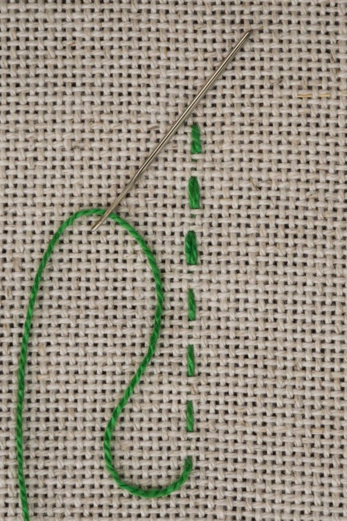 Simple Pine Tree Embroidery Tutorial
