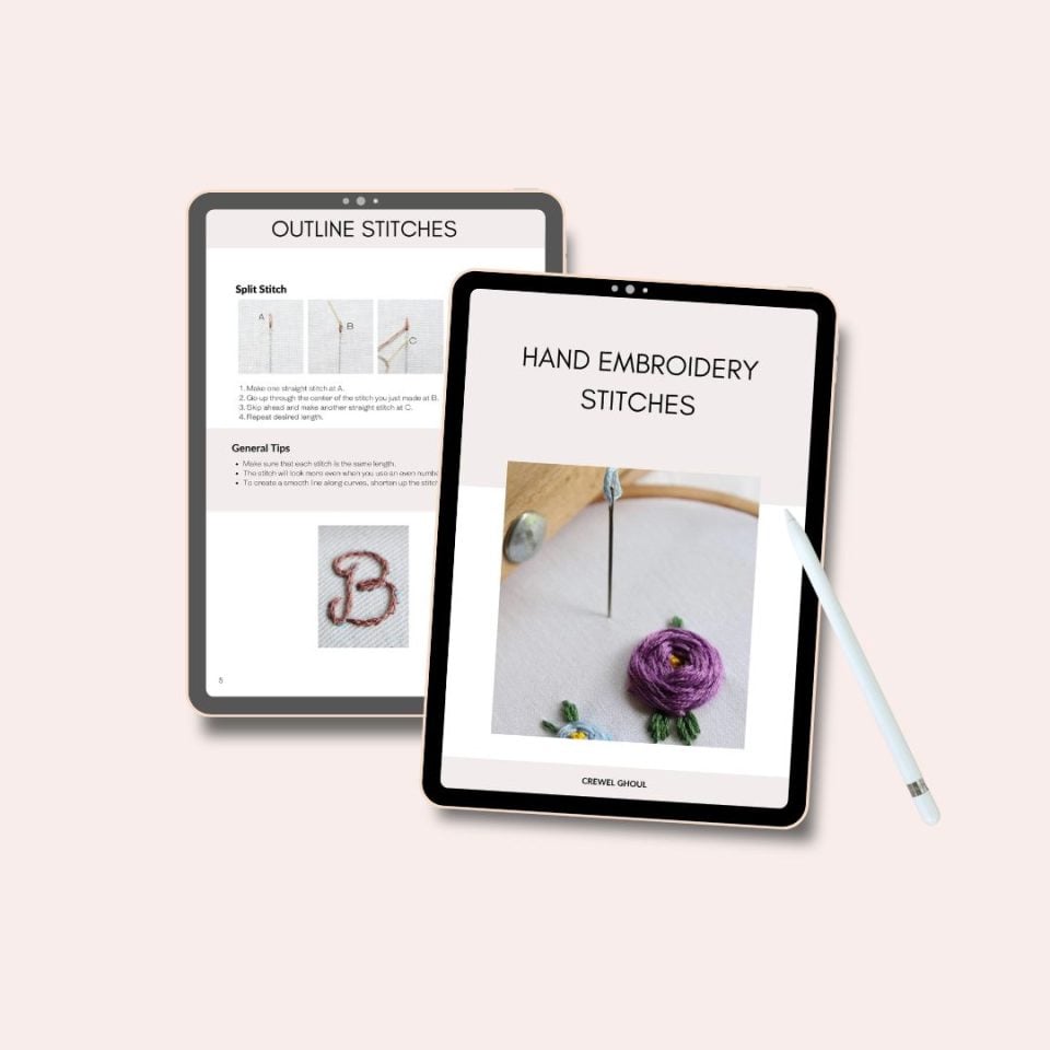 30+ Hand Embroidery Stitches Downloadable PDF