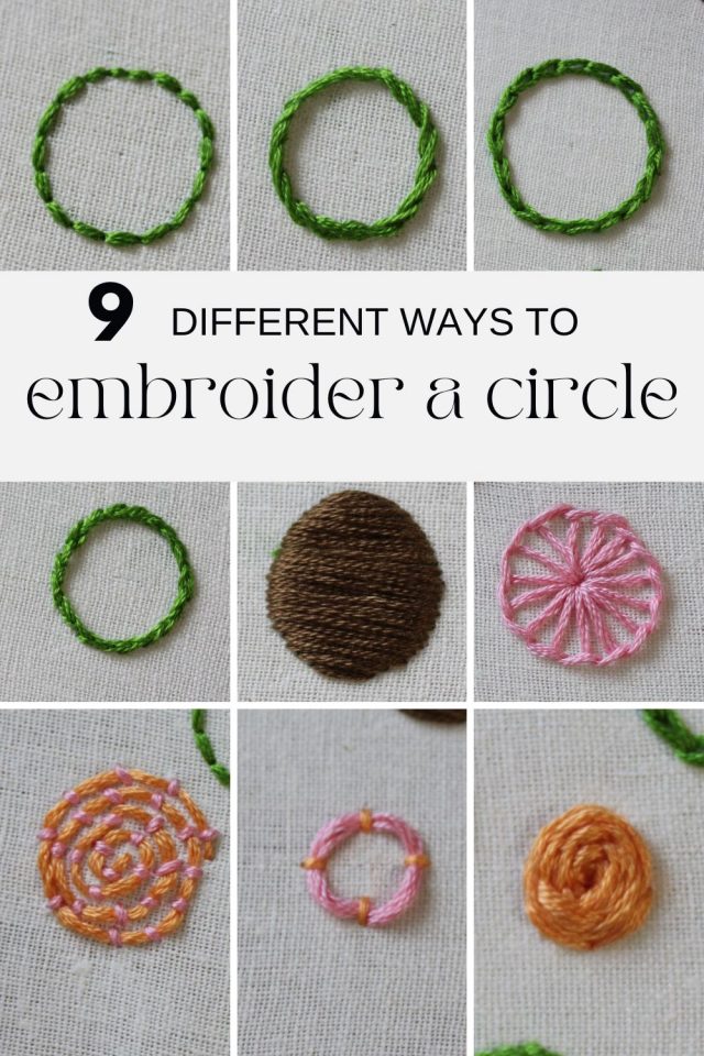 How To Embroider A Circle [9 Different Ways]