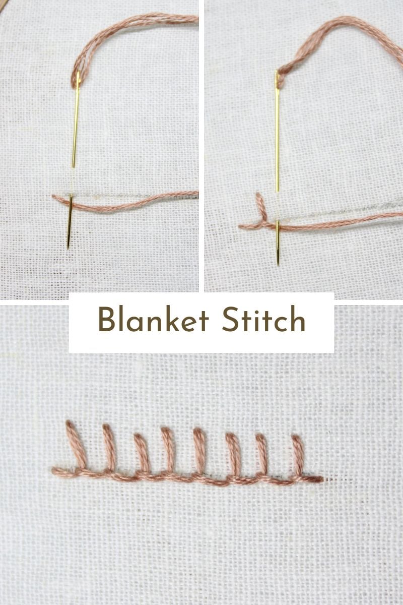 How To Do The Blanket Stitch In Embroidery