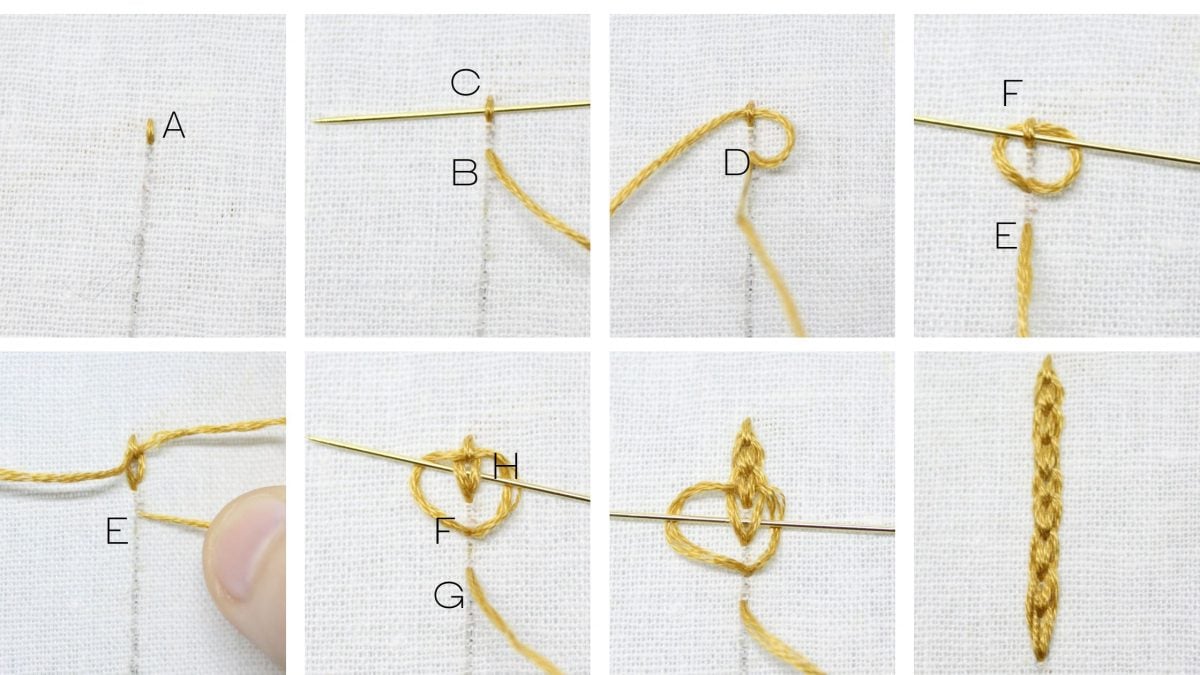 How To Do The Hungarian Braided Chain Stitch