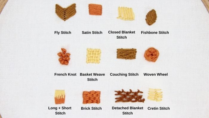 12 Creative And Fun Embroidery Fill Stitches - Crewel Ghoul