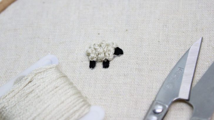 How To Embroider A Sheep [Simple Tutorial]