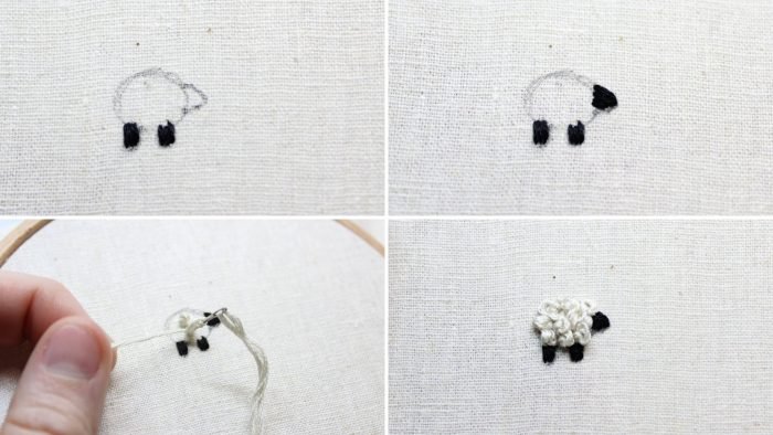 How To Embroider A Sheep [Simple Tutorial]