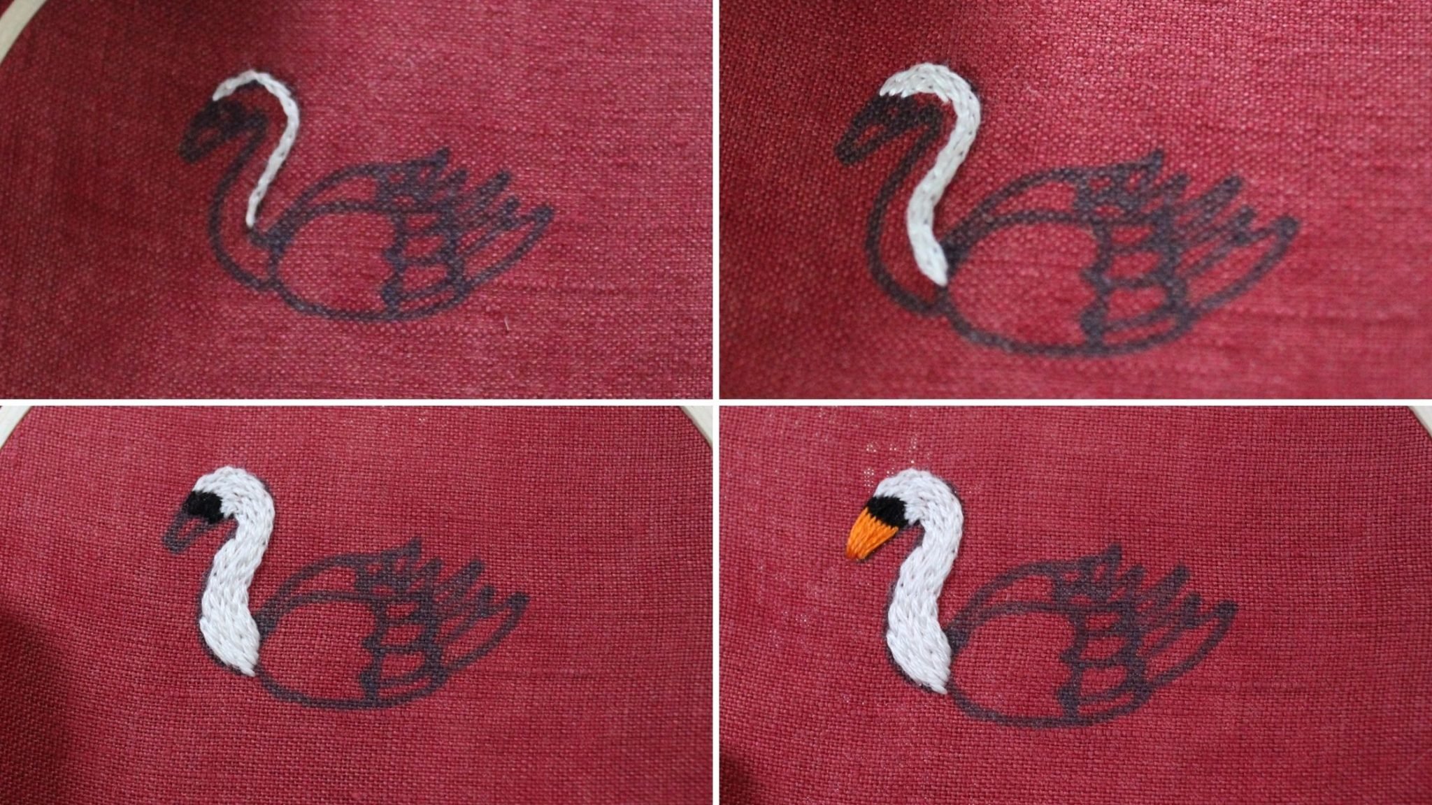 Swan Embroidery Tutorial