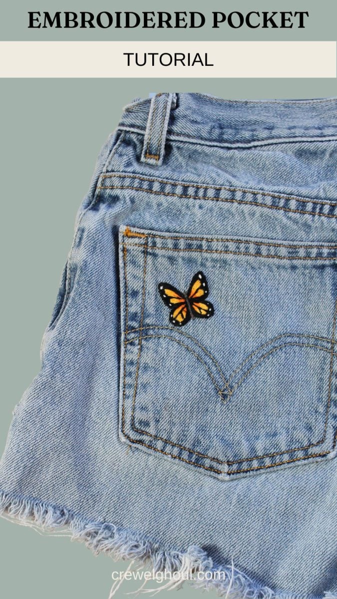 Embroidered Pocket Tutorial (With Designs!)