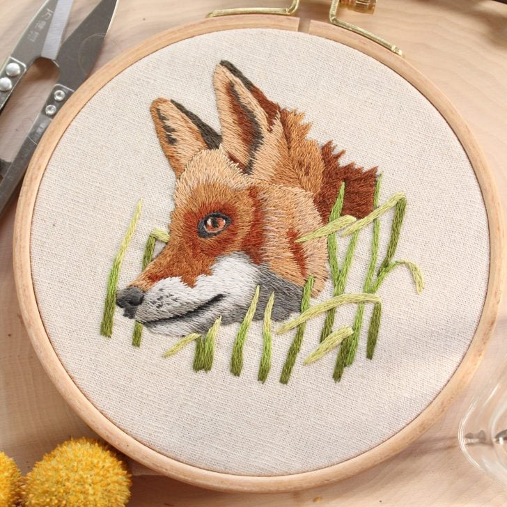 How To Embroider Animal Fur - Crewel Ghoul