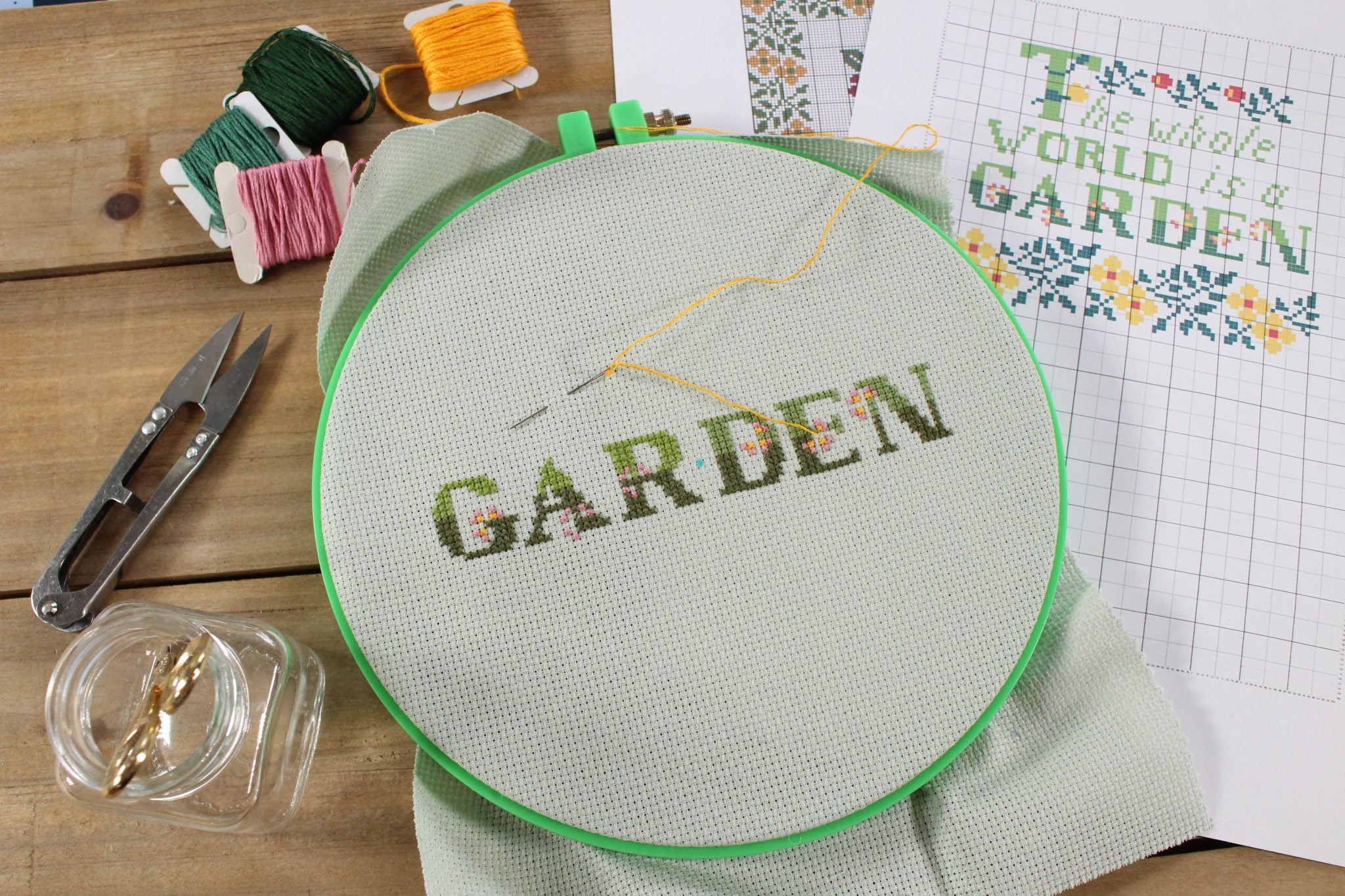 Free Cross Stitch Fonts To Use For Words + Phrases