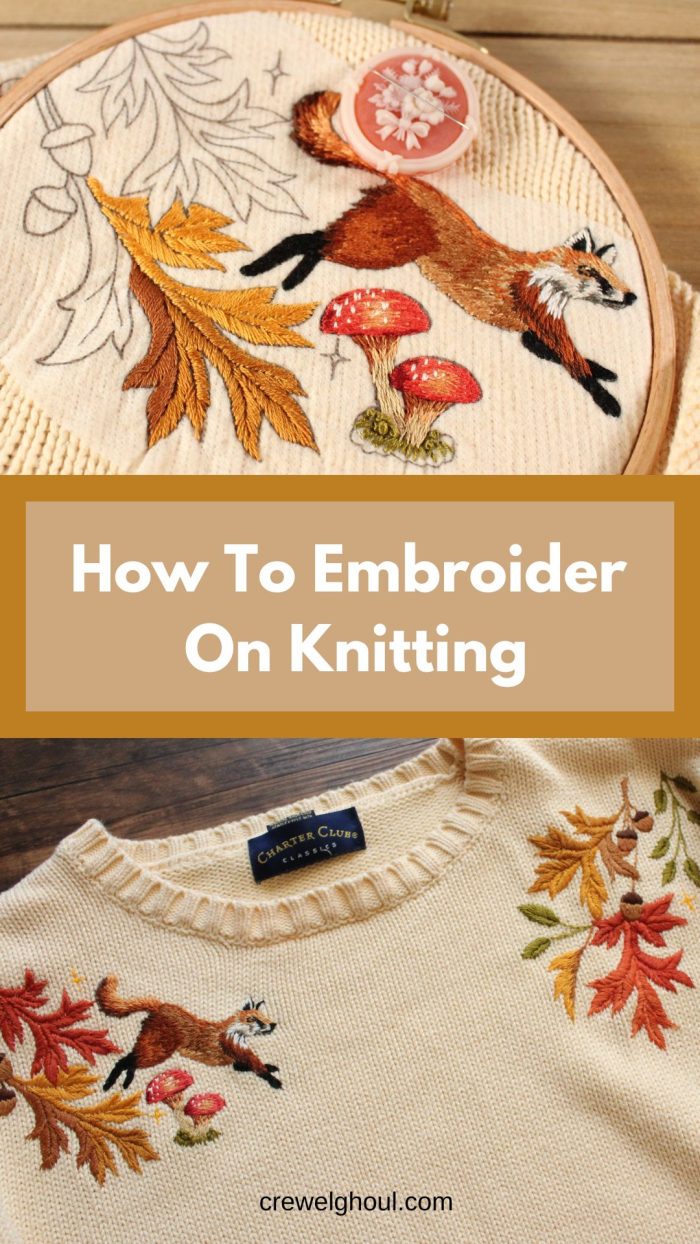 How To Embroider On Knitting