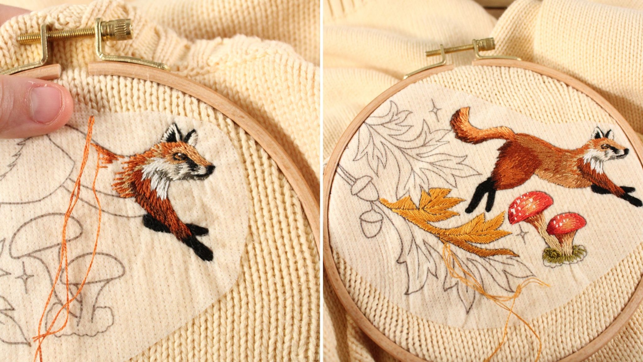 How To Embroider On Knitting