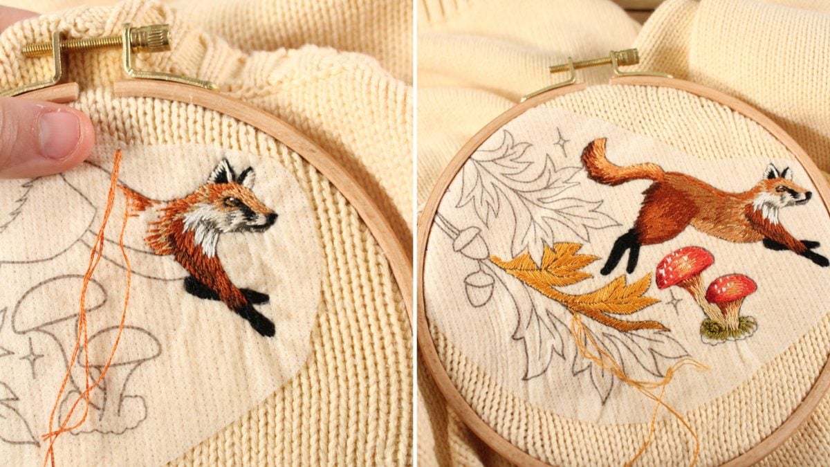 How To Embroider On Knitting