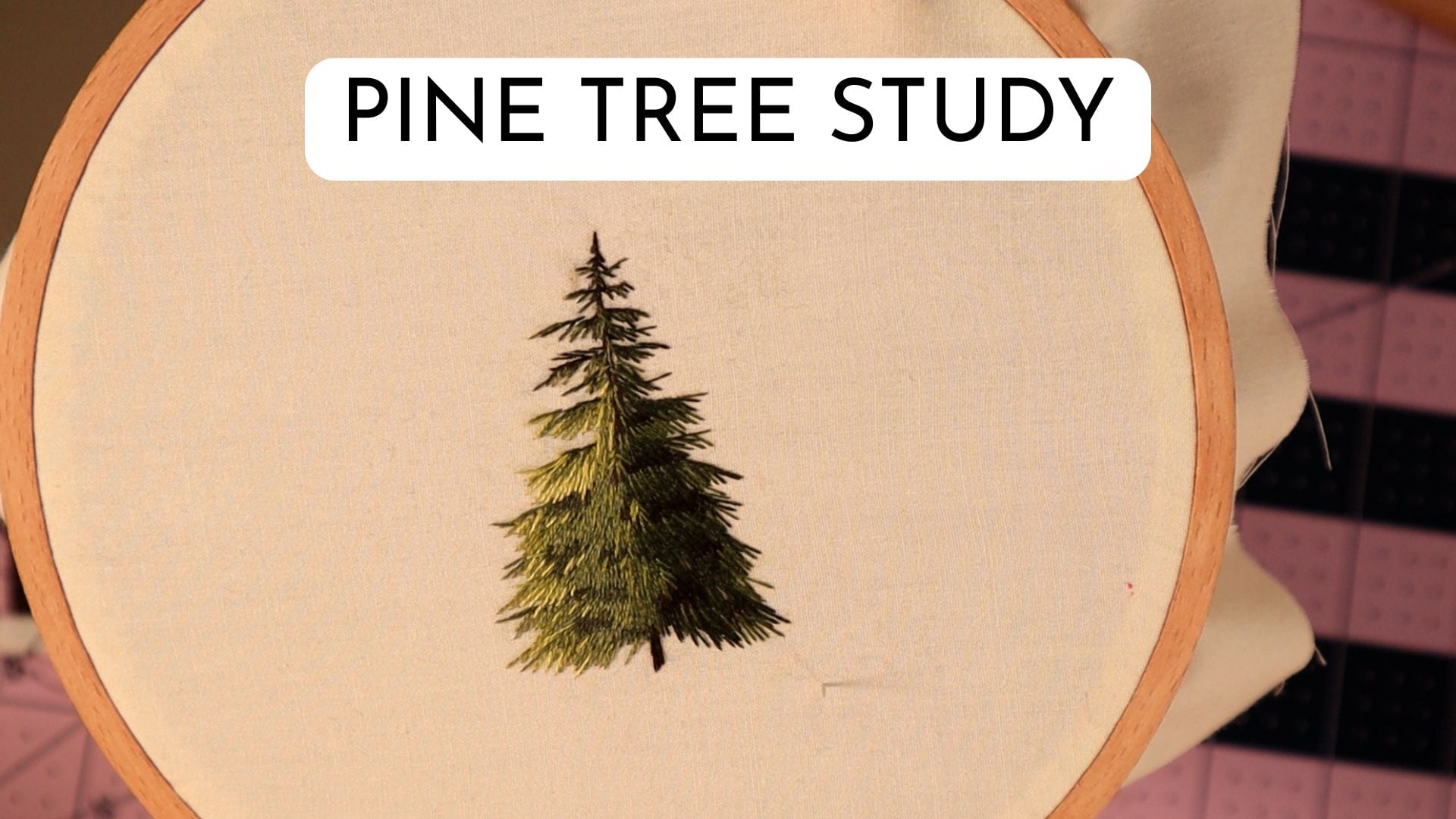 Simple Pine Tree Embroidery Tutorial