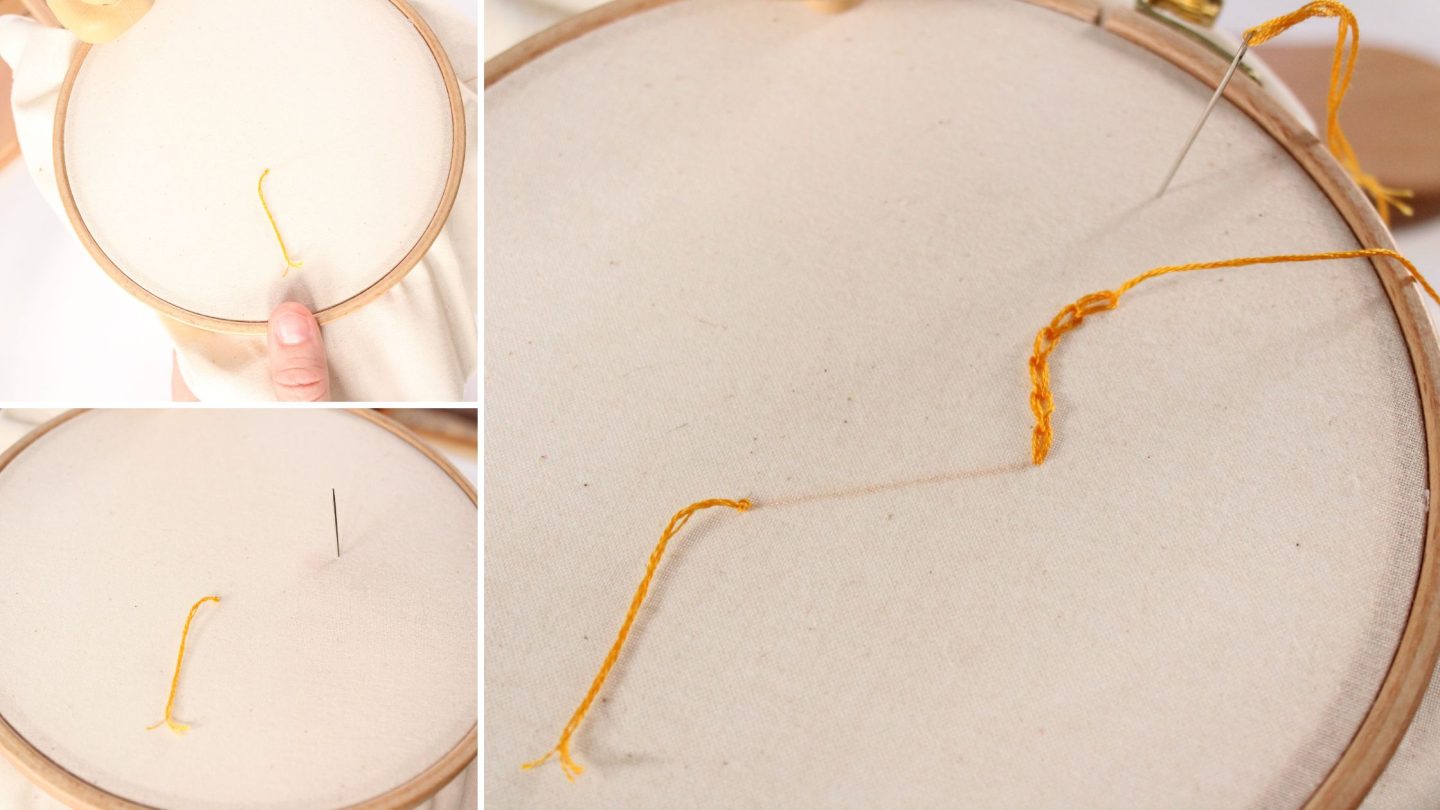 Away Waste Knot Tutorial - Easy Way To Start Stitches!