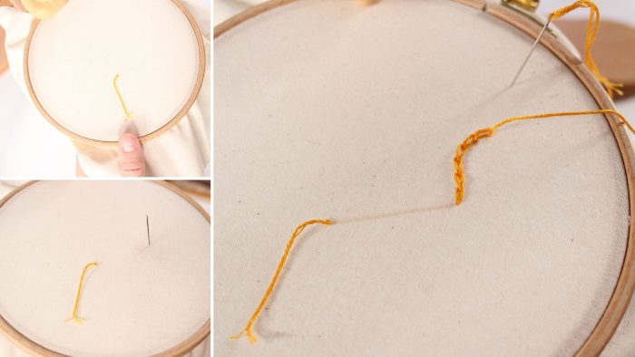 Away Waste Knot Tutorial - Easy Way To Start Stitches!