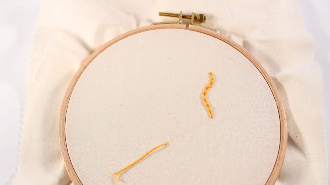 Away Waste Knot Tutorial - Easy Way To Start Stitches!