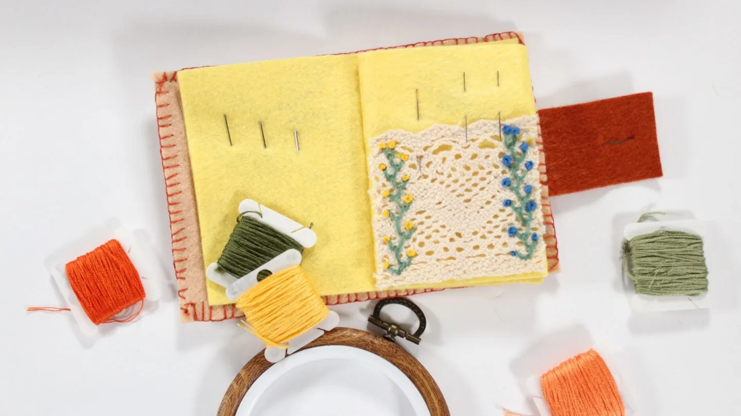 Diy Felt Needle Book With Leftover Bits And Bobs Crewel Ghoul