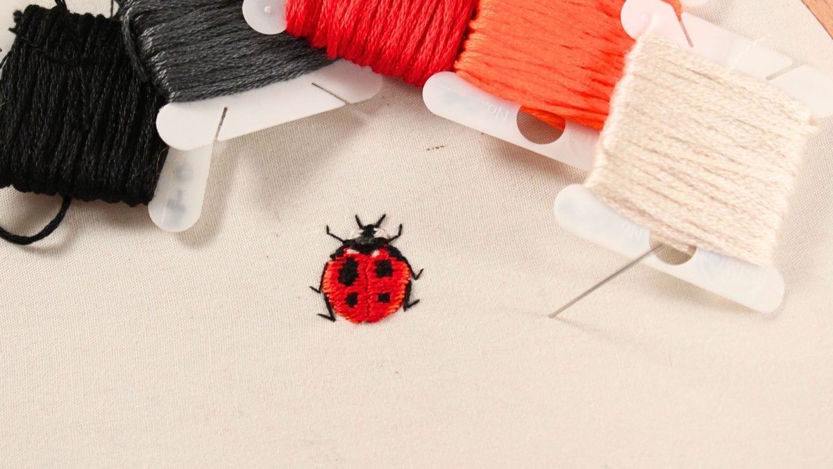 Adorable Embroidered Ladybug Tutorial