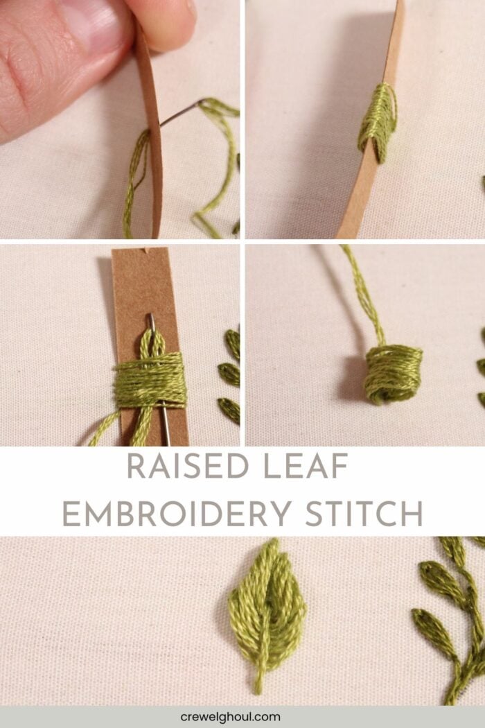 Raised Leaf Stitch Tutorial