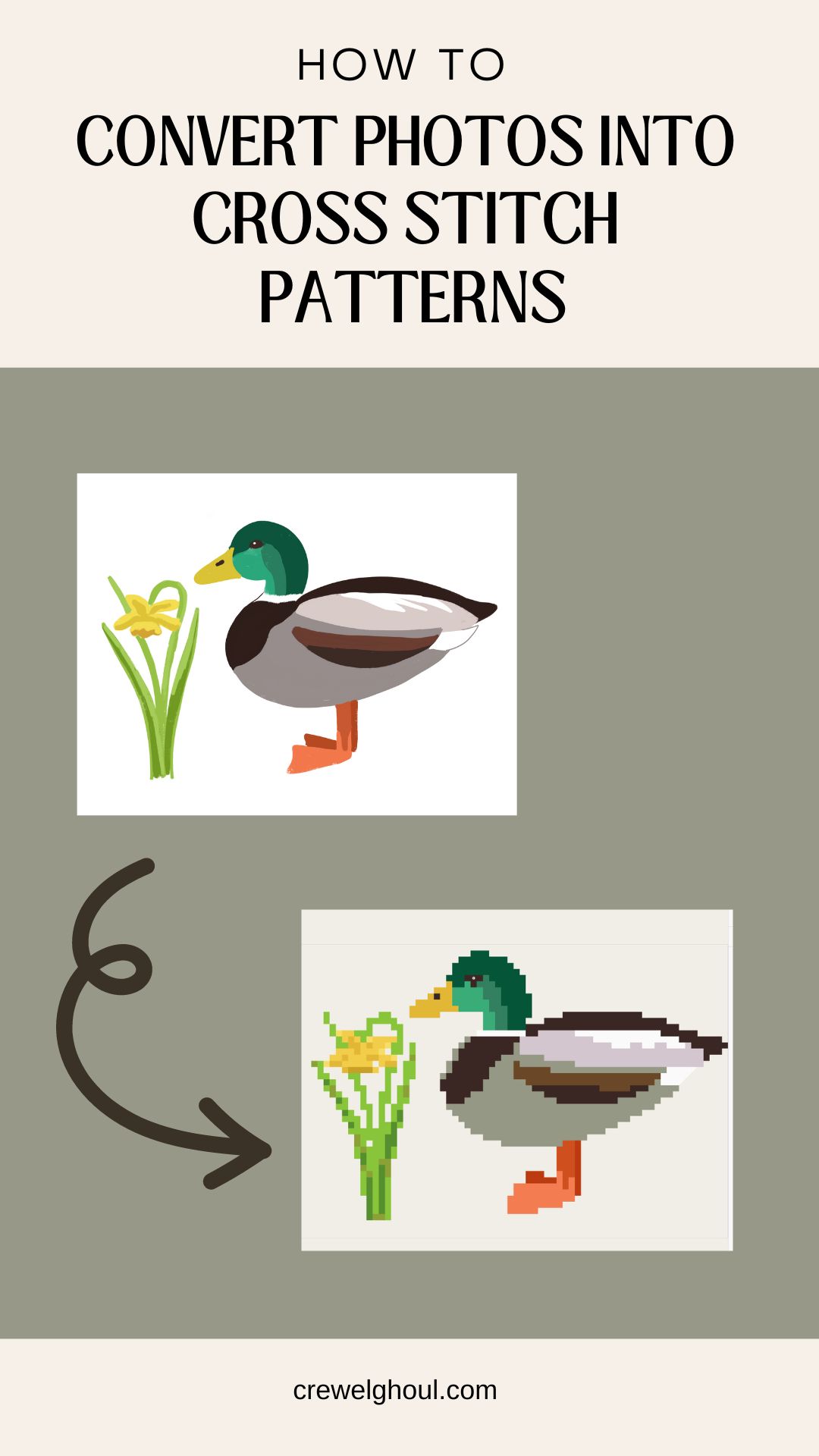 Simple Process To Convert A Photo To A Cross Stitch Pattern