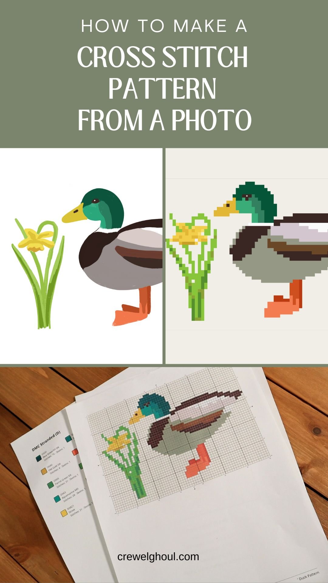 Simple Process To Convert A Photo To A Cross Stitch Pattern