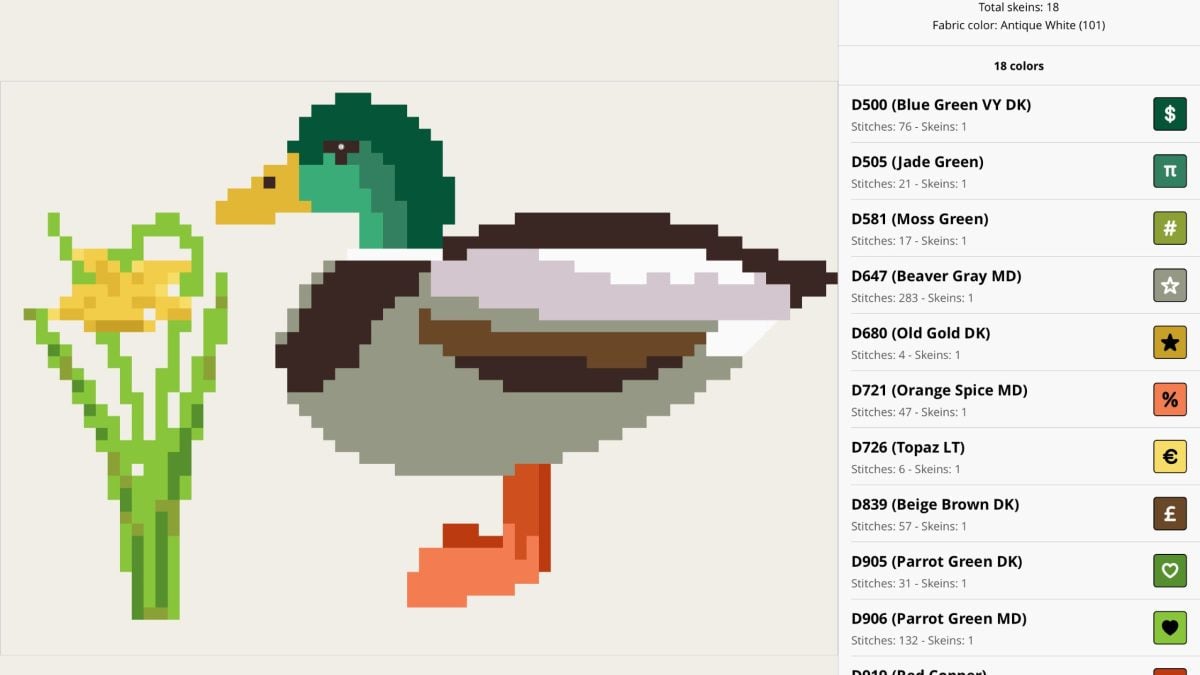 Simple Process To Convert A Photo To A Cross Stitch Pattern