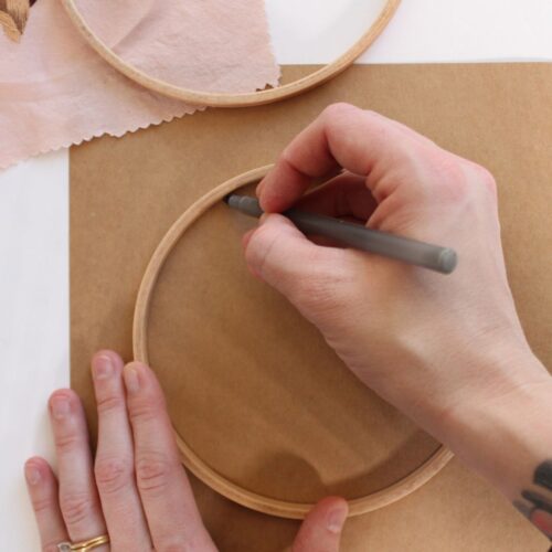 How To Back An Embroidery Hoop With Paper