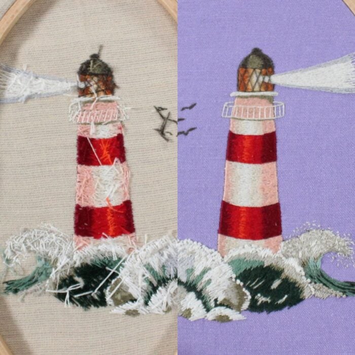 How To Make The Back Of Embroidery Look Nice