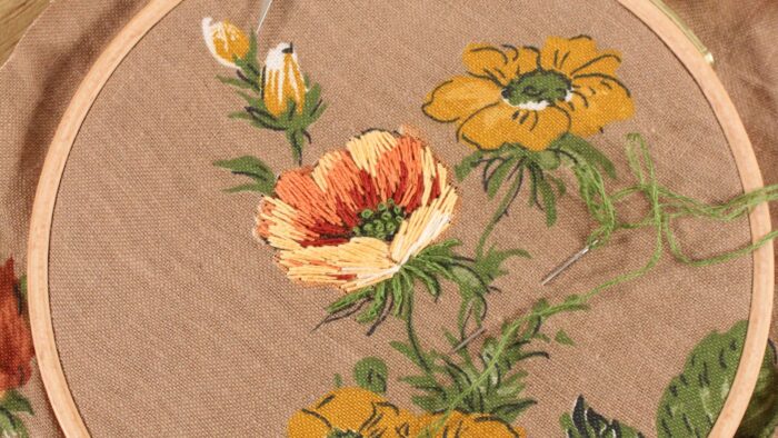 Hand Embroidery On Printed Fabric - A Different Way To Stitch