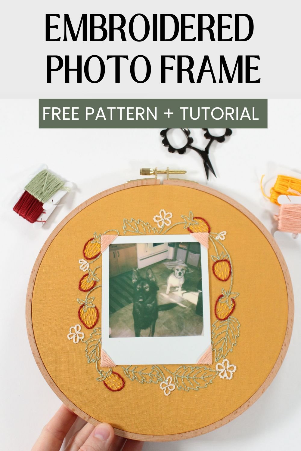 Make Your Very Own DIY Embroidery Photo Frame
