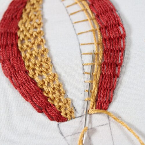 Learn Raised Embroidery Stitches (Sampler Pattern And Tutorial)