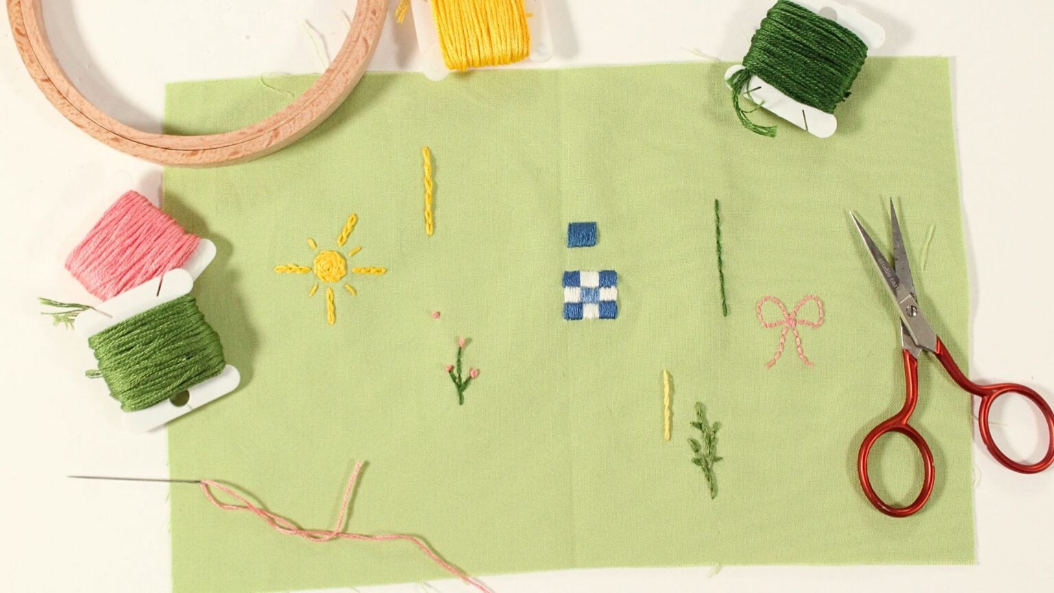 Colonial Knot Embroidery Stitch Tutorial