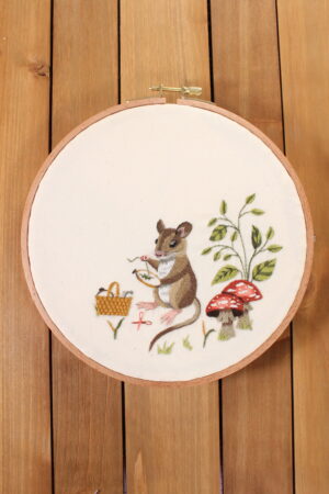 Embroidering Mouse Embroidery Pattern
