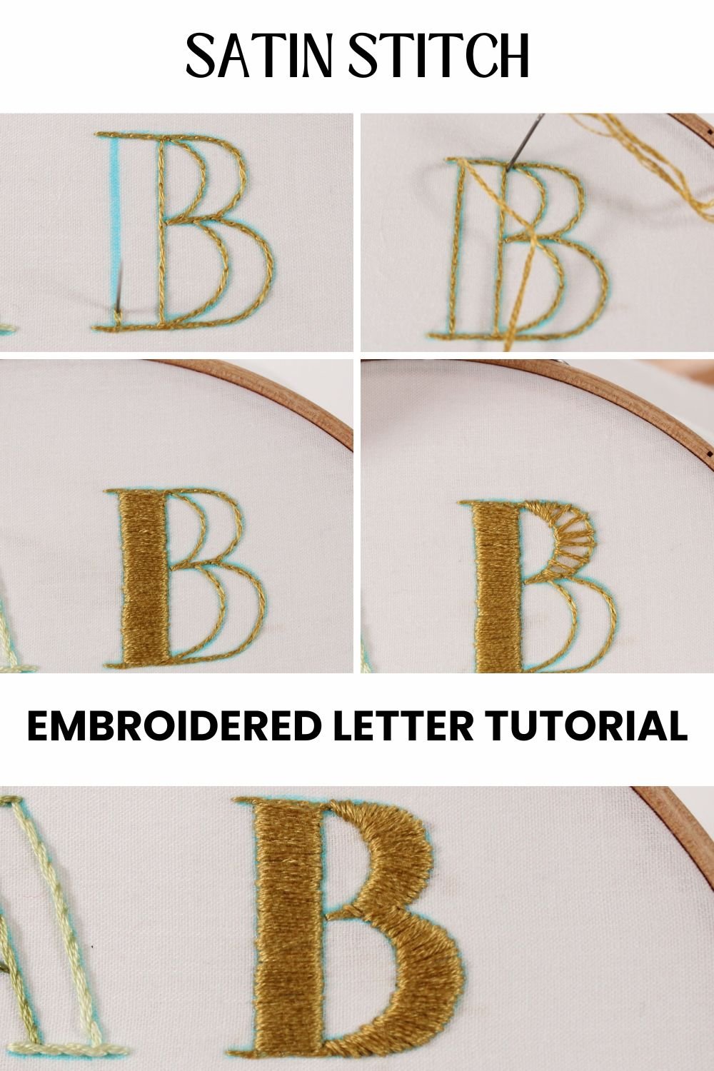 How To Embroider Block Letters - 5 Creative Ideas
