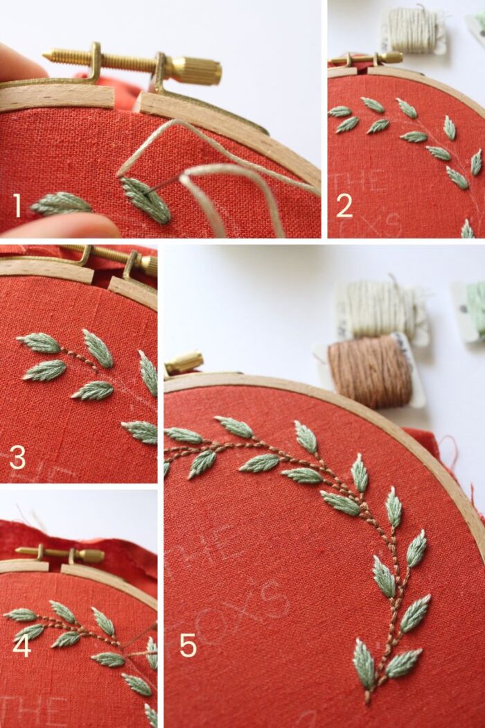 Simple Embroidery Wreath Pattern (With Free Design!)