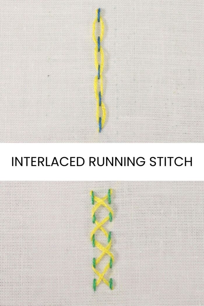 Interlaced Running Stitch Tutorial