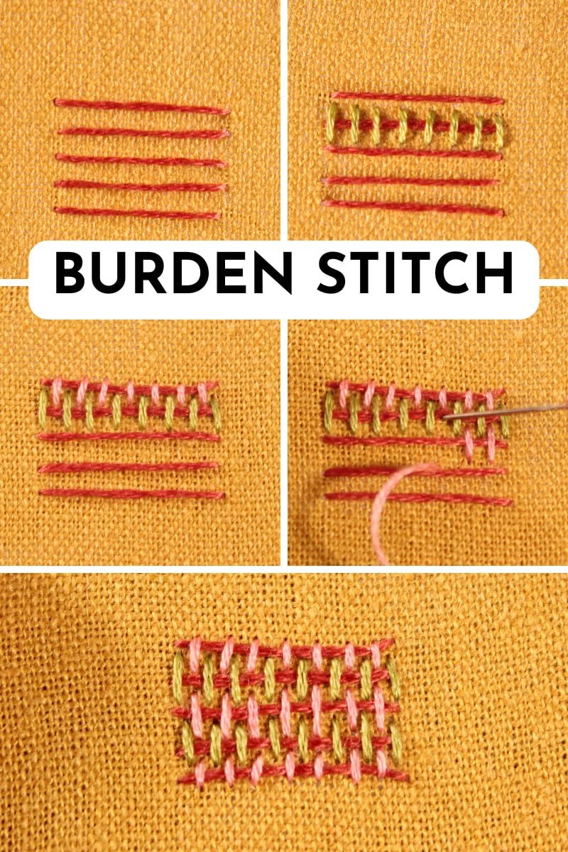 Burden Stitch Embroidery Tutorial