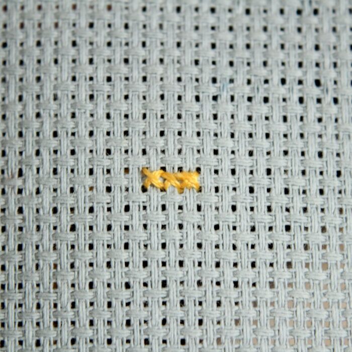 Cross Stitch Pin Stitch: An Invisible Way To Start Threads!