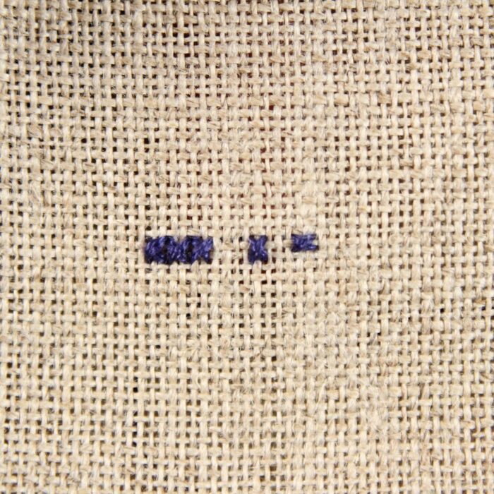 Cross Stitch Half Stitch Tutorial