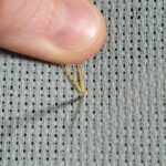 Cross Stitch Pin Stitch: An Invisible Way To Start Threads!