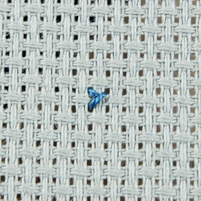 How To Make A Three-Quarter Cross Stitch