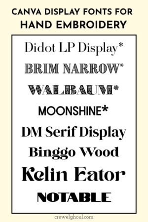 Fonts for Hand Embroidery to Elevate Your Projects